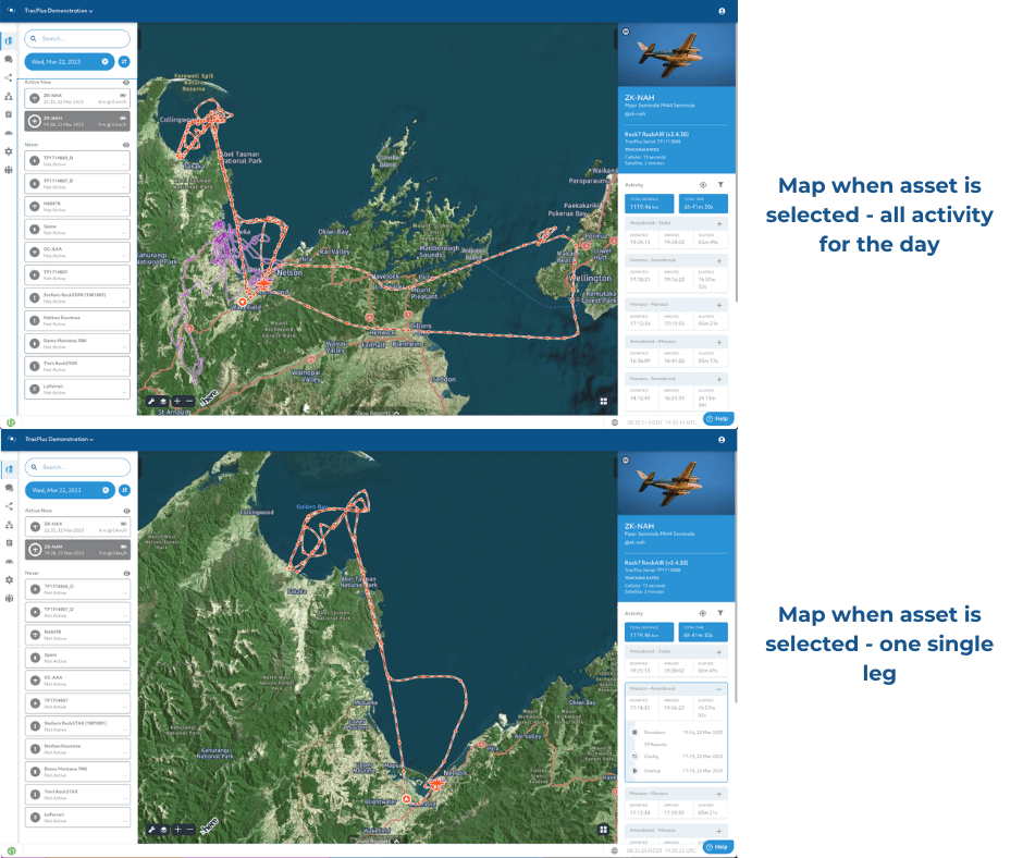 Asset Colouring & Map Leg Filtering - TracPlus Cloud Platform Update