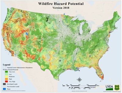 FSim – Mapping The U.S. Wildfire Hazard at a National Scale