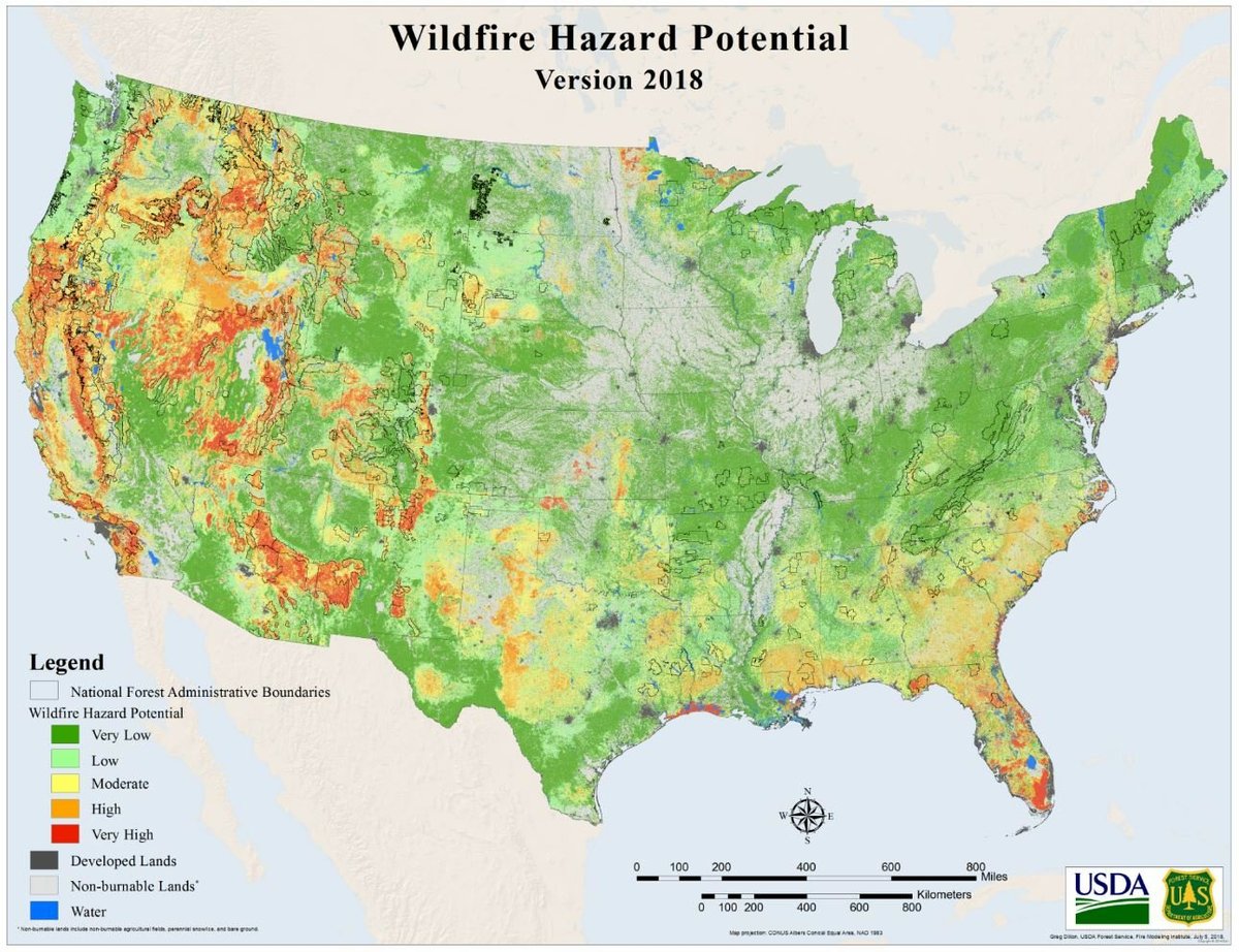 FSim – Mapping The U.S. Wildfire Hazard at a National Scale